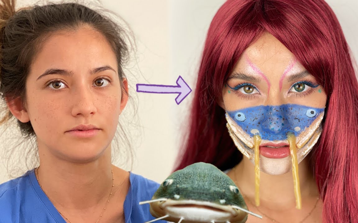 【Rebecca Jane】真实的CATFISH妆容｜How I Catfish the Internet *EXTREME ...