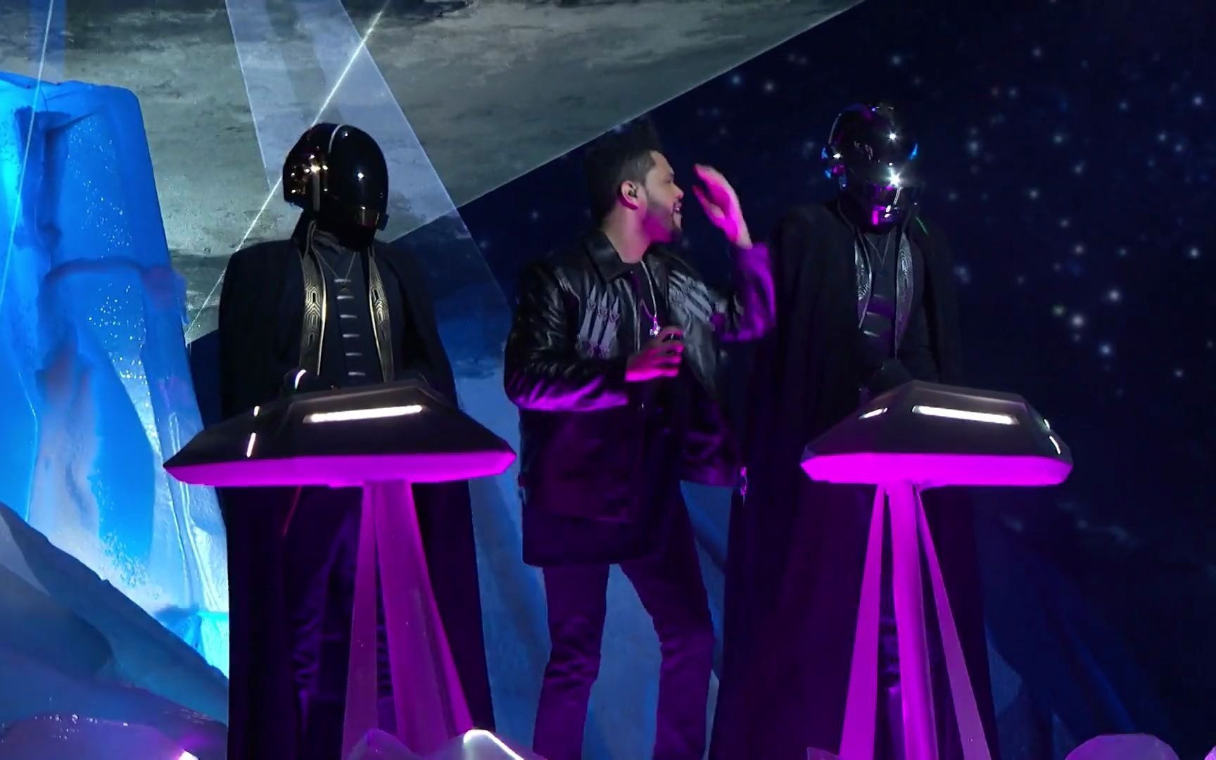 The Weeknd ft. Daft Punk - I Feel It Coming Live Grammy Awards 59th ...
