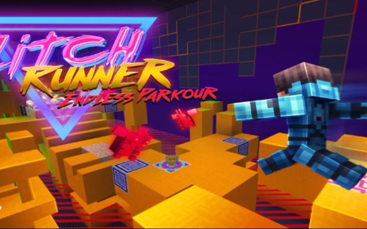 故障冲刺？！[玩家小超]《Minecraft BE》Glitch Runner: Endless Parkour试玩_哔哩哔哩 (゜-゜)つロ ...