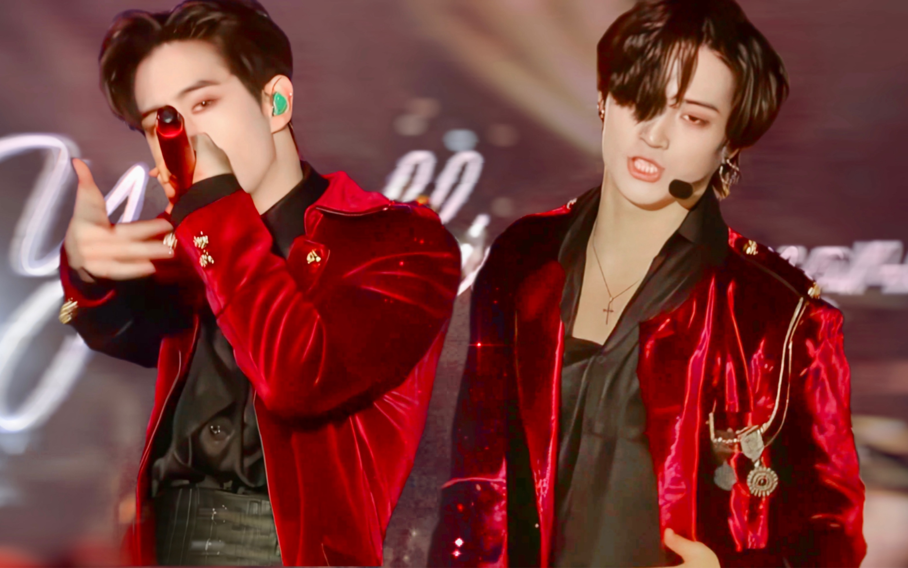 【GOT7】酒红丝绒制服名场面！4K修复2019 VLIVE AWARDS... - 哔哩哔哩