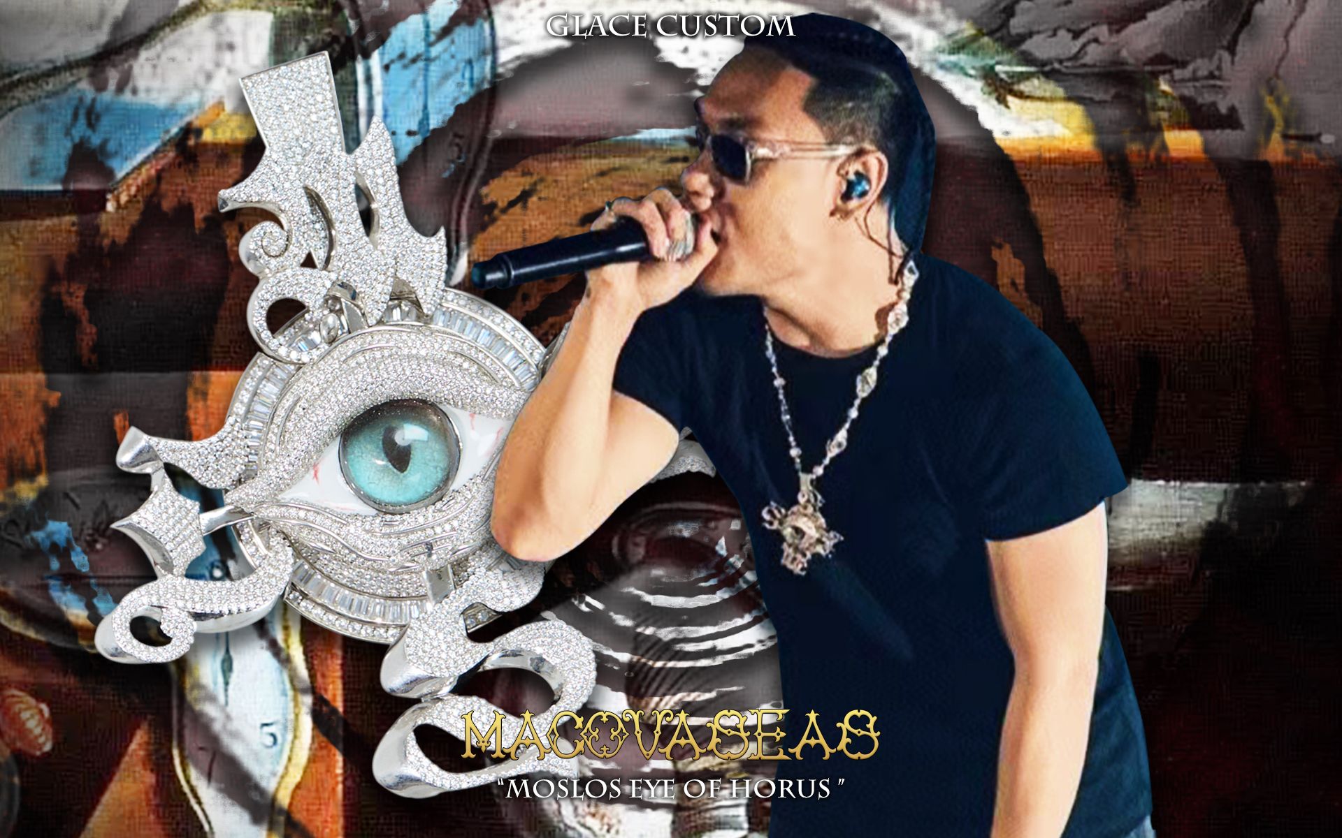 GLACIERBOY珠宝定制“MACOVASEAS——moslos eye of horus荷鲁斯之眼项链”_哔哩哔哩_bilibili