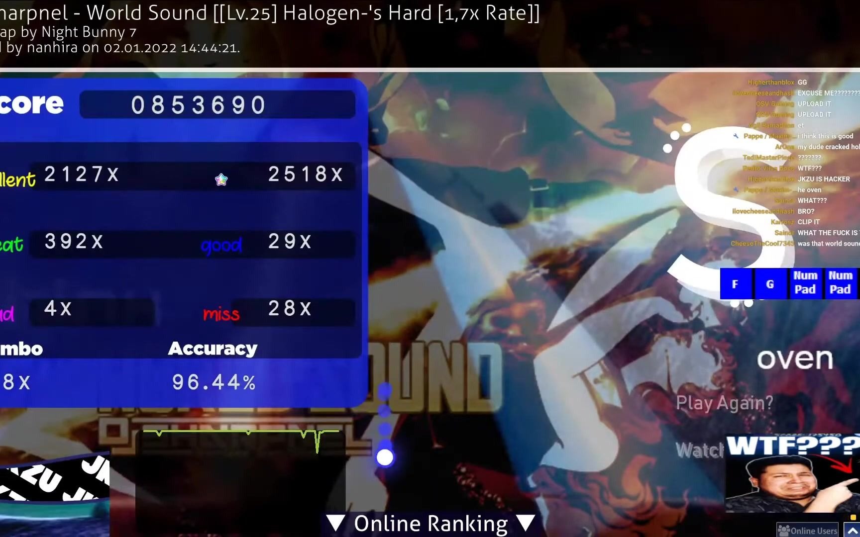 osu!mania - World Sound 1.7x 96.44% 853.6k By jkzu123_OSU