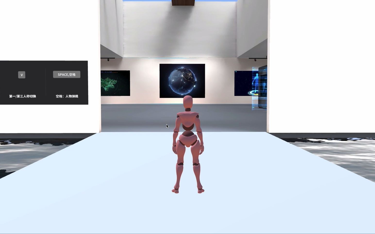 Three.Js (WebGL ThreeJs) 网页3D展厅漫游特效 - 视频下载 Video Downloader