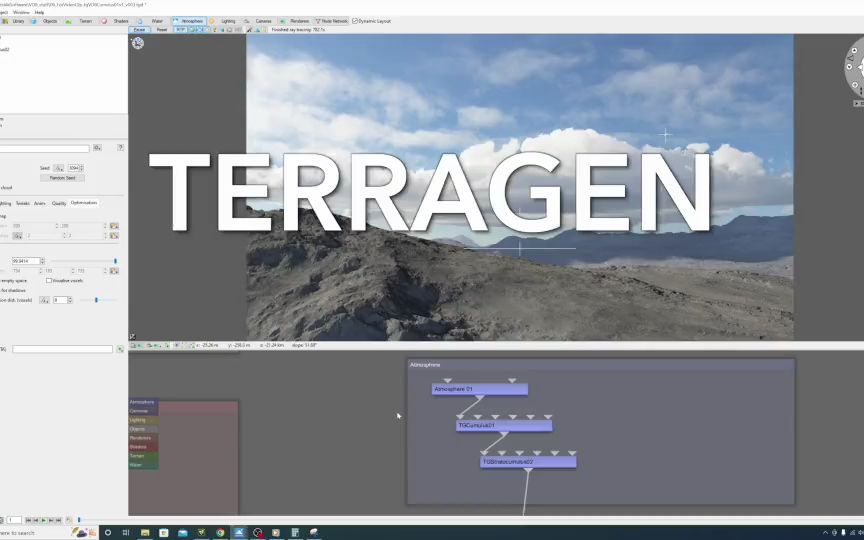 Terragen导出云VDB到Blender里使用