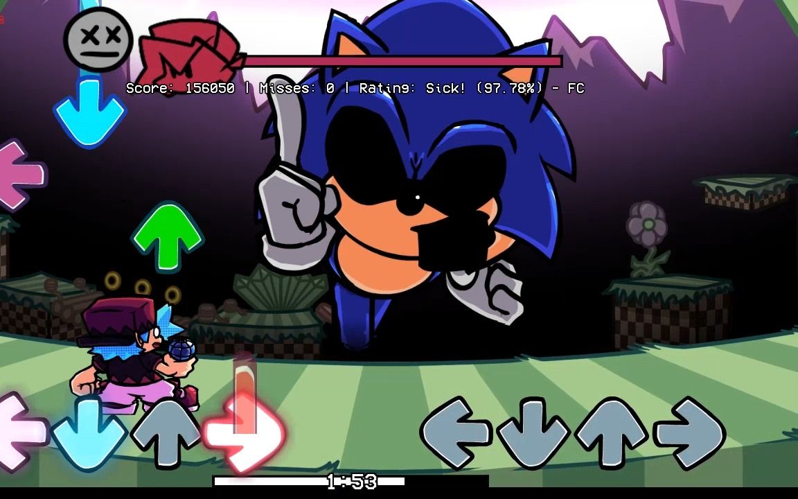 【FNF优质模组】Sonic.exe Rerun官方 第三方曲目演示