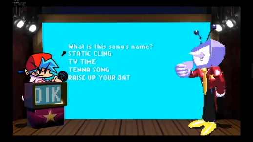 三角符文/FNF Vs Tenna 单曲模组 STATIC CLING 全流程演示_游戏热门视频