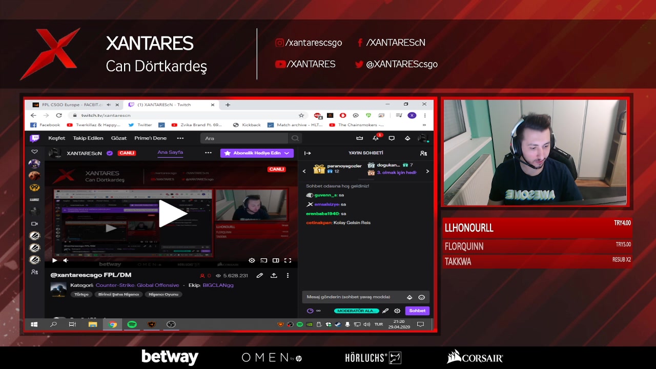 XANTARES 2020.04.30直播录像_哔哩哔哩_bilibili