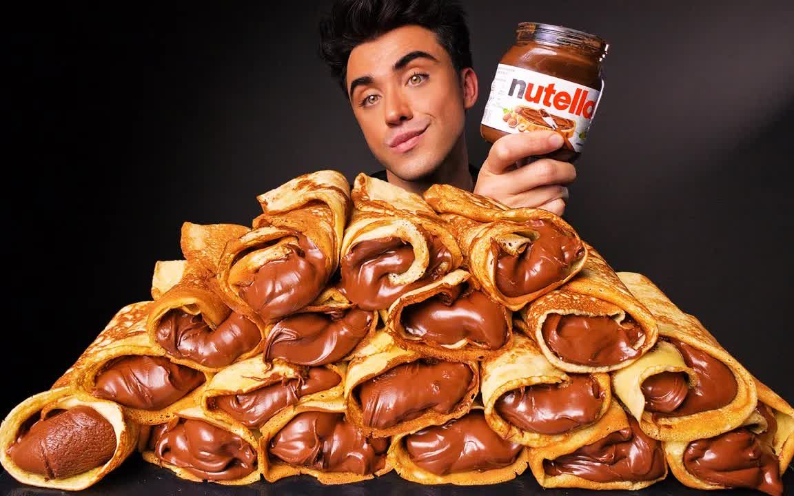 Mcbang ♡ 热量炸弹！巧克力榛子酱可丽卷 - 哔哩哔哩