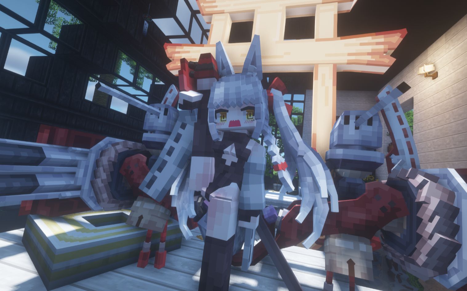 【ysm模型模型分享】♥要给朝凪狠狠的来一拳♥我的世界X碧蓝航线！ - 哔哩哔哩