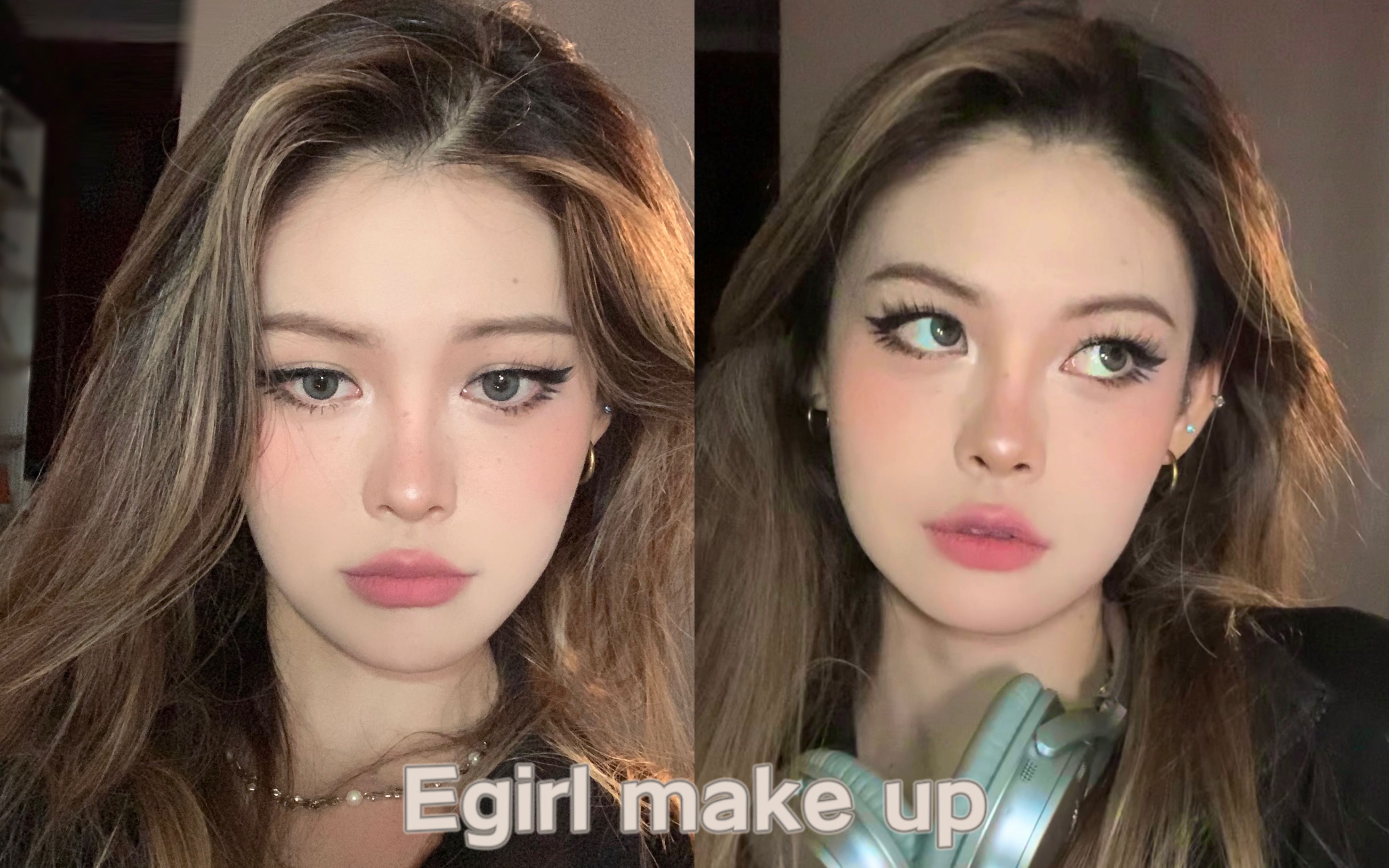 Egirl妆容 万圣节可画！ - 哔哩哔哩