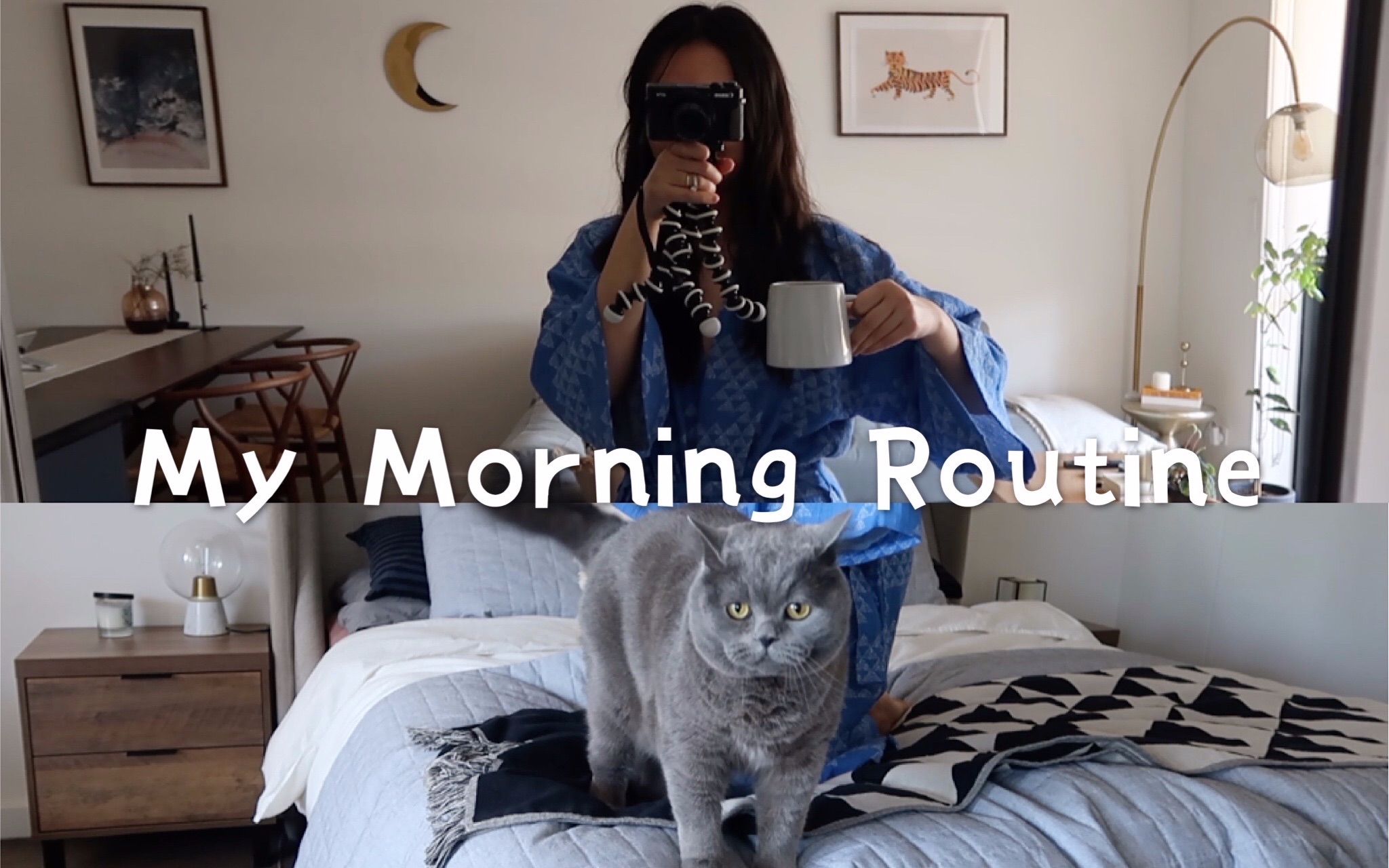 My morning routine | 我的晨间步骤 | Wake up with me | 上午在家的闲暇时光_哔哩哔哩_bilibili