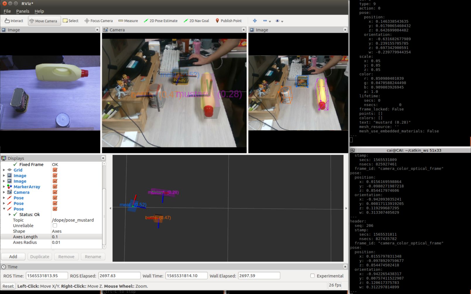 ROS机械臂视觉开发之DOPE-3D目标分割识别及抓取姿态估计_哔哩哔哩_bilibili