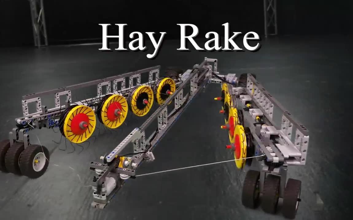 国外大神乐高moc割草机 Hay Rake - Lego Technic MOC_哔哩哔哩_bilibili