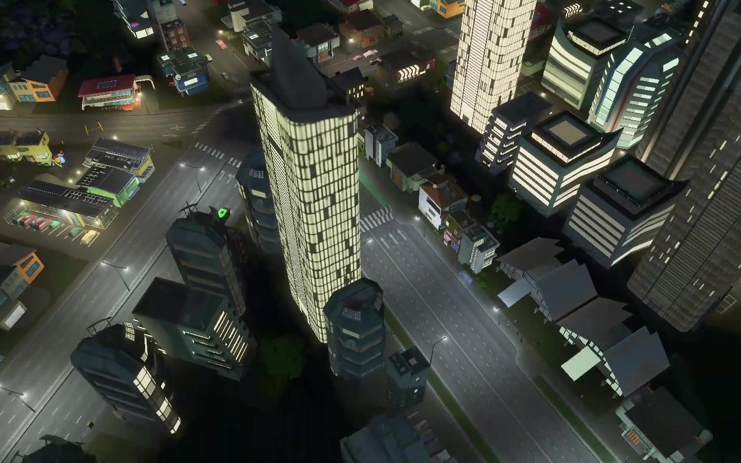 都市天际线游戏景色_哔哩哔哩_bilibili