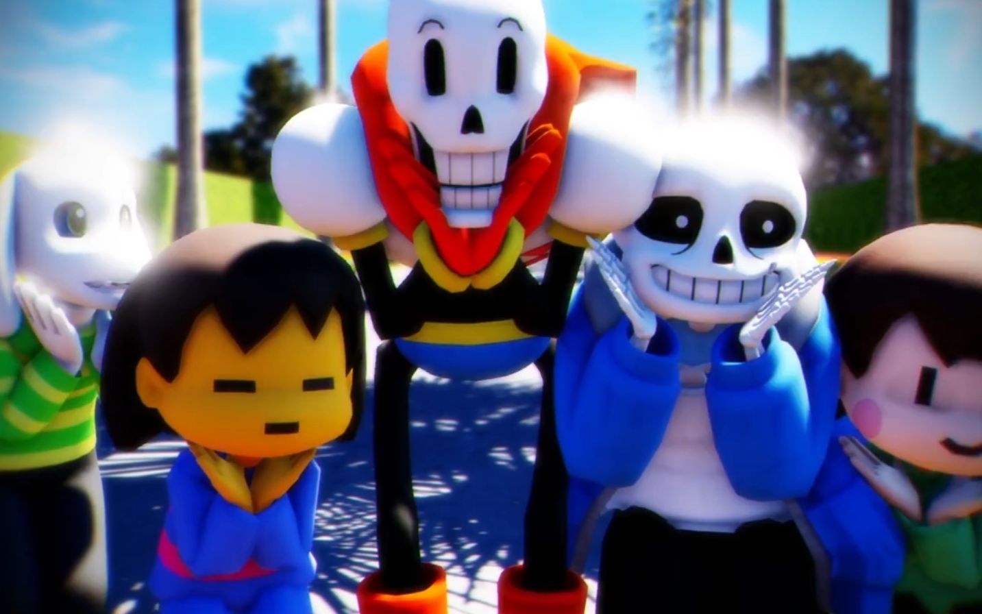 【Undertale MMD】20多人跳随心所欲mercy！_哔哩哔哩_bilibili