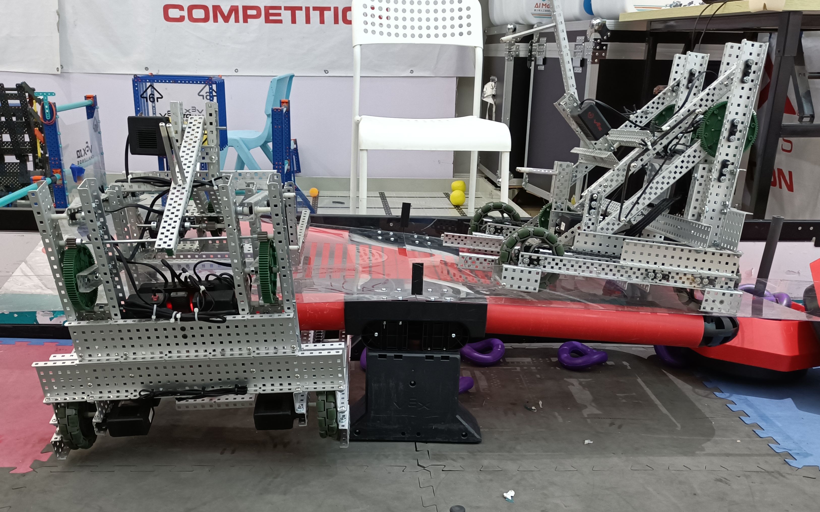 2021-2022 VEX Tipping point 高挂测试_哔哩哔哩_bilibili