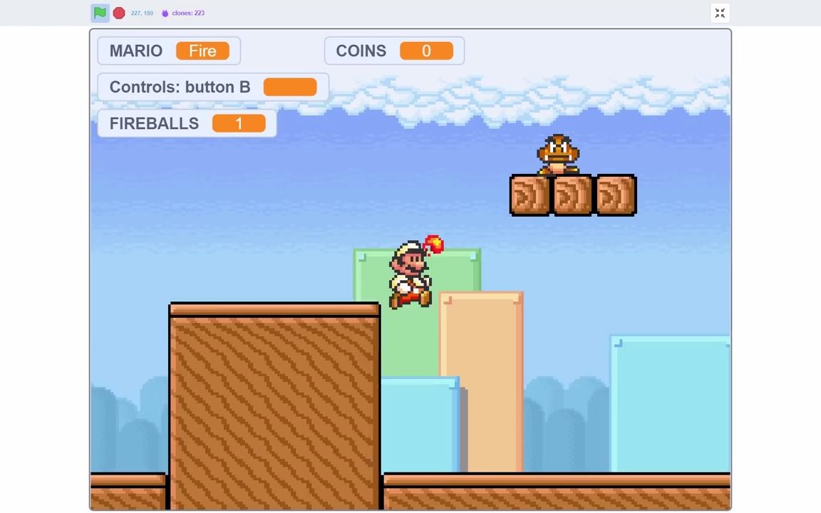 Coding Fire Mario -part 2- SMB in Scratch E19.2_哔哩哔哩bilibili