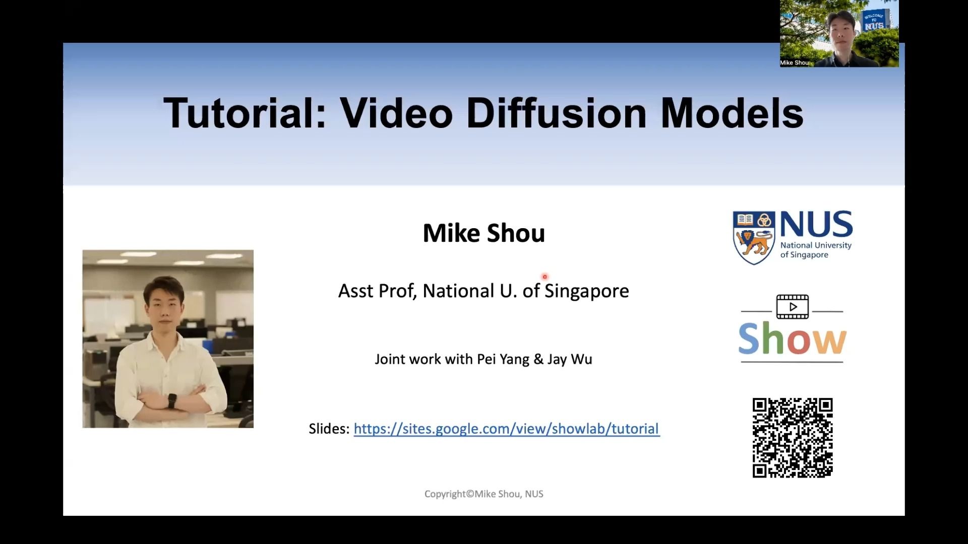 视频扩散模型，三小时入门到精通，Mike Shou, Video Diffusion Models, 2023-某DD火炮员-人工智能学习-哔 ...