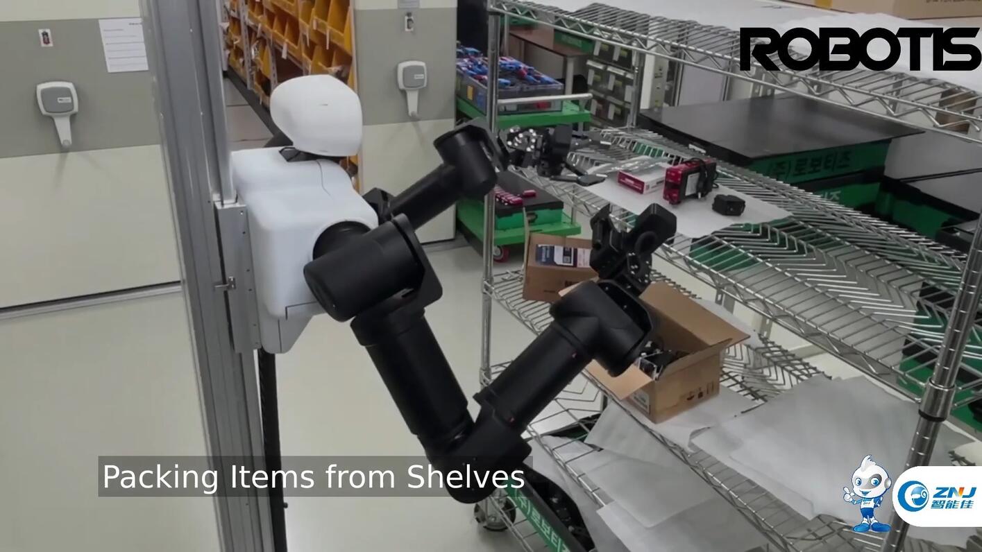 2025新品 ROBOTIS AI Worker 生产线应用双臂工业机器人 - 哔哩哔哩