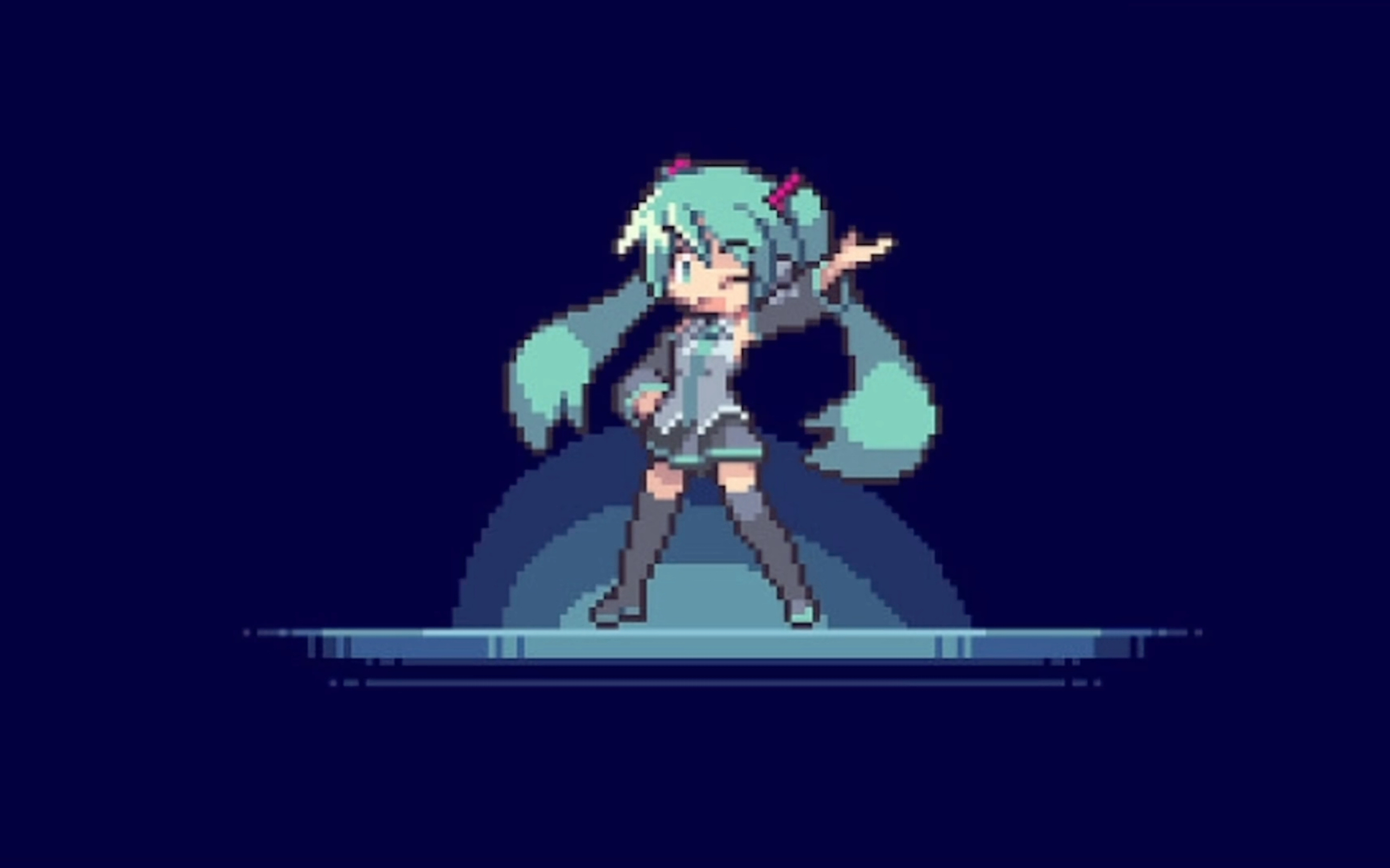 初音像素动图同款游戏