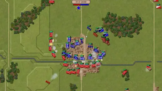 【Lines of Battle】打满60回合，最后一回合极限占点！_游戏热门视频
