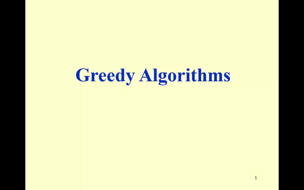 30 Greedy Algorithms (Introduction)_哔哩哔哩_bilibili