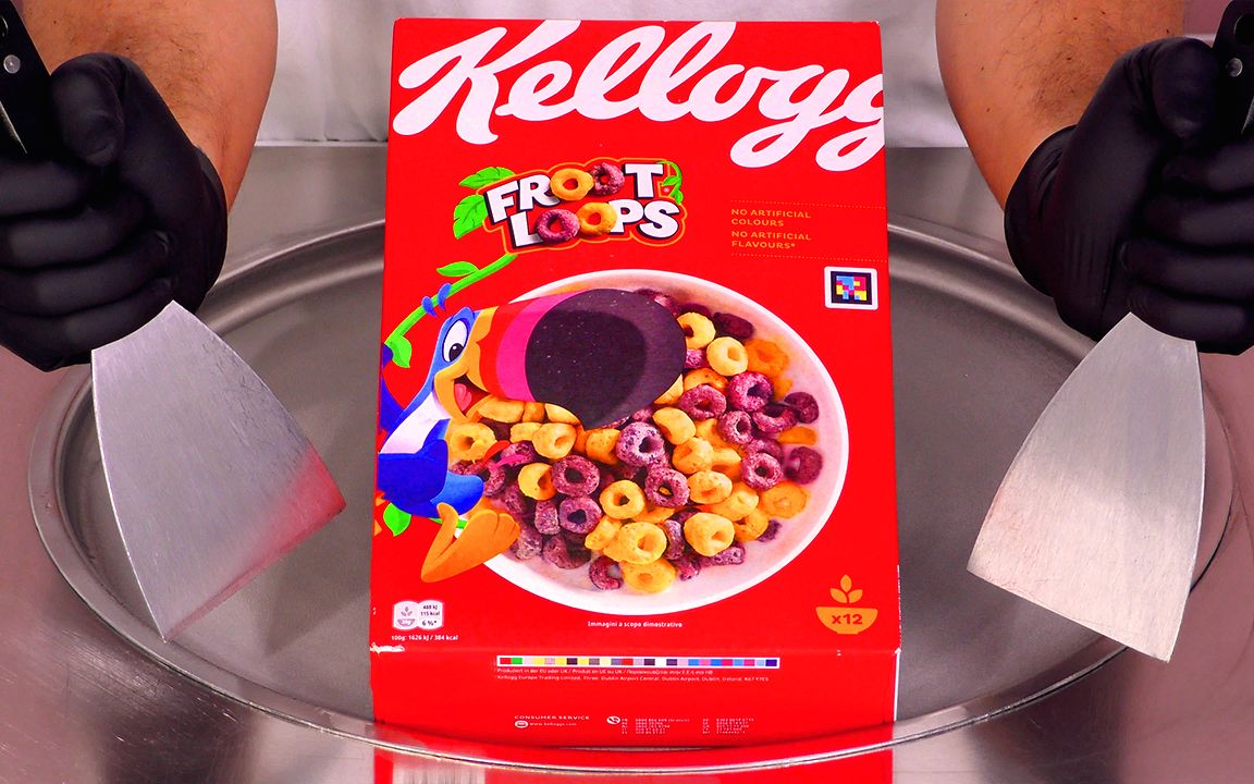 彩虹圈圈太上头？疯狂刮出Froot Loops冰淇淋卷！ | Ice Cream Rolls 【ASMR】-Ice-Cream-Rolls ...