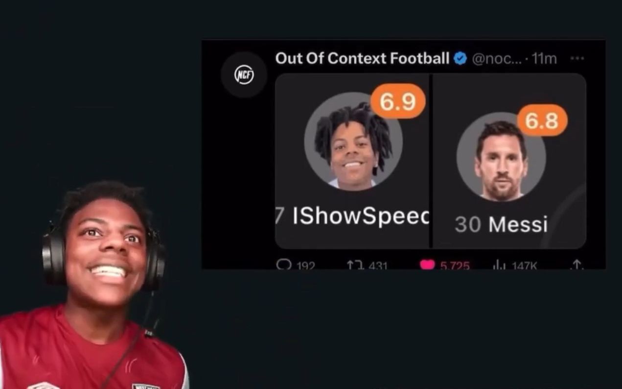 speed看到自己的评分比梅西高时，给甲亢哥高兴坏了...-Speedy_Live-Speedy_Live-哔哩哔哩视频