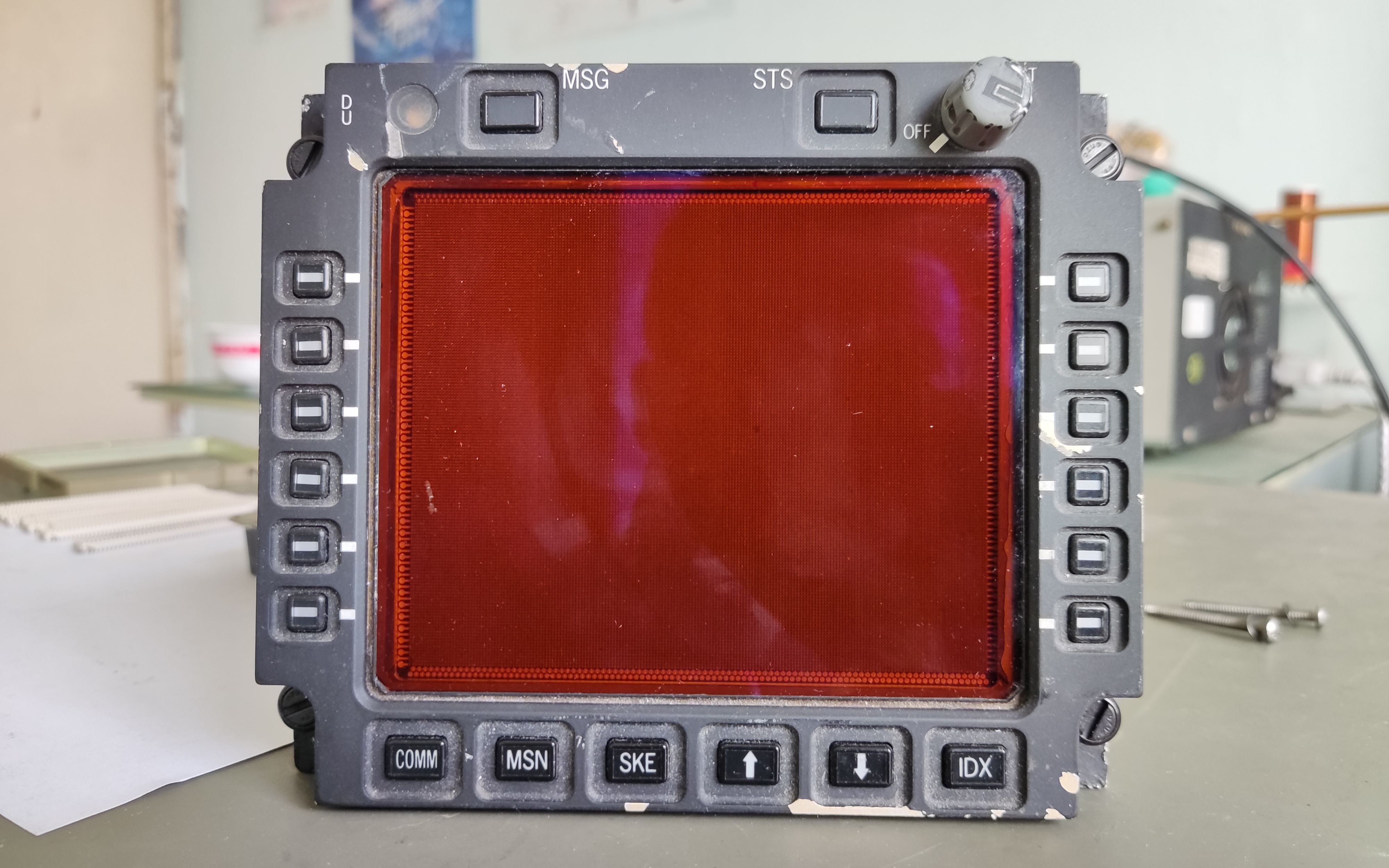 美军C-17环球霸王III运输机上的CDU显示屏_哔哩哔哩_bilibili