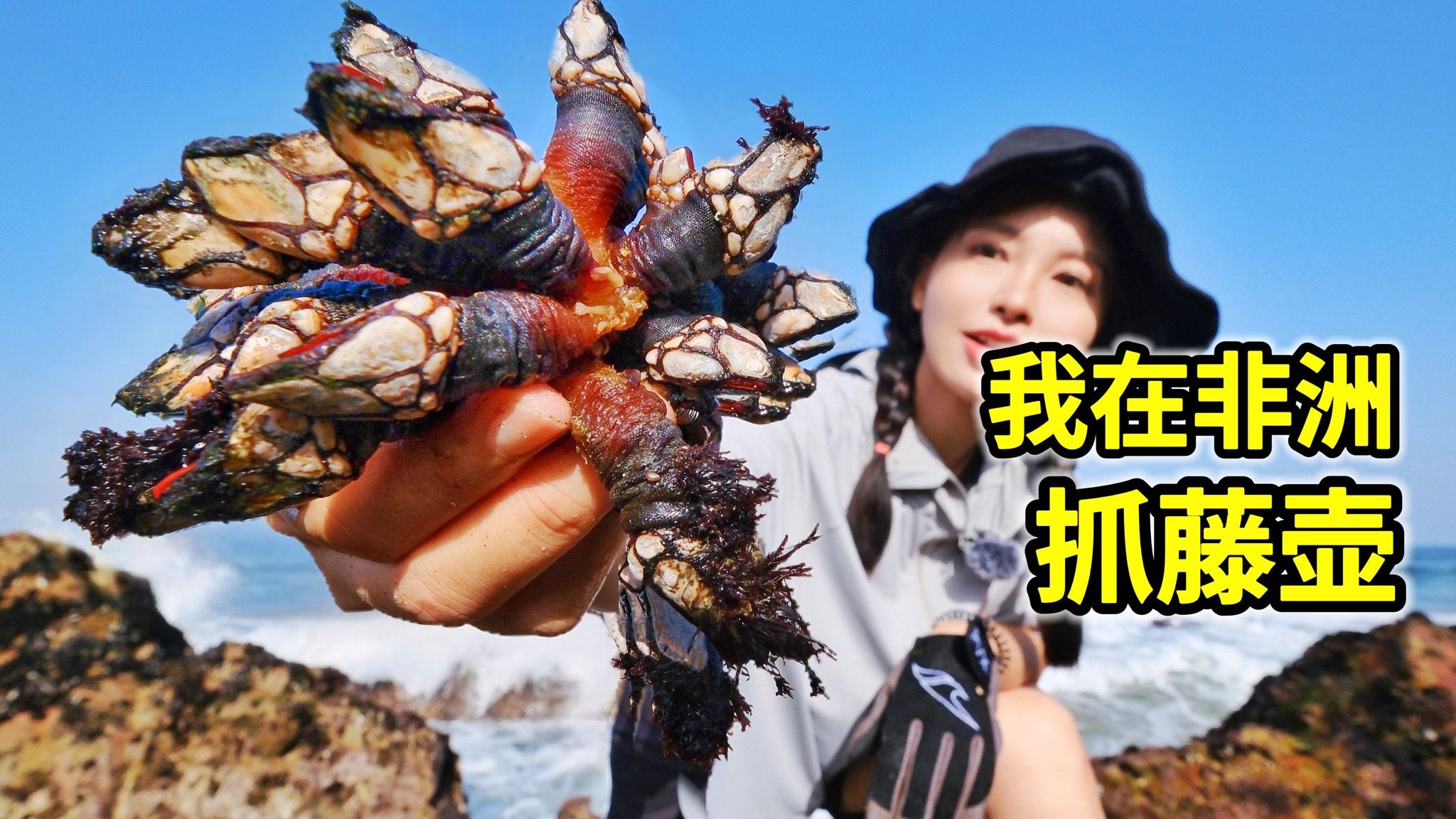 非洲抓藤壶，湿身采100欧元1公斤的地狱美味，鲜甜十足-Yooupi食途-Yooupi食途-哔哩哔哩视频