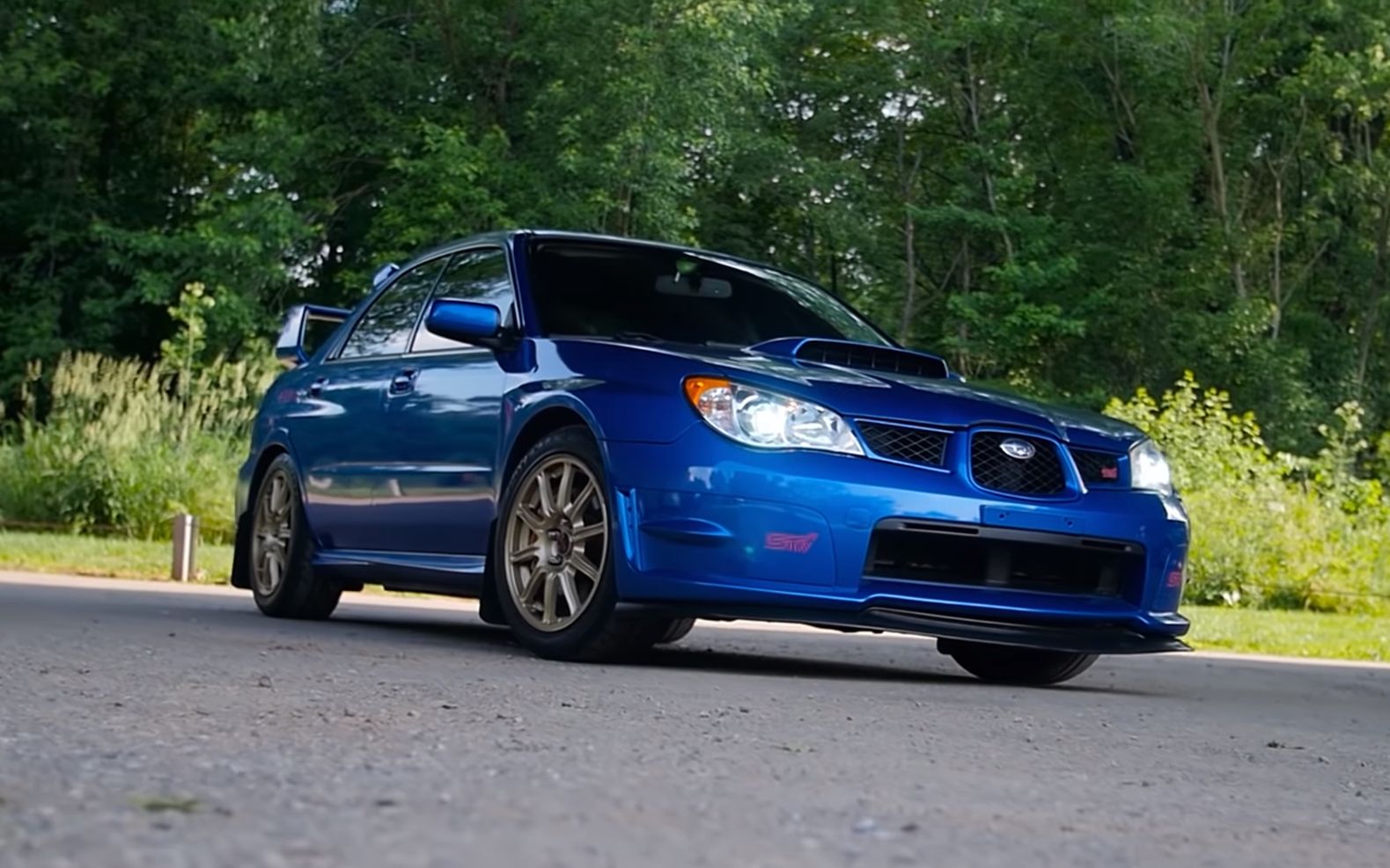 传奇拉力蓝07款斯巴鲁翼豹STI - 2007 Subaru WRX STI_哔哩哔哩_bilibili