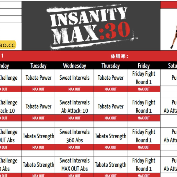 Insanity Max 30课表 Hotsell | amgprlaw.com