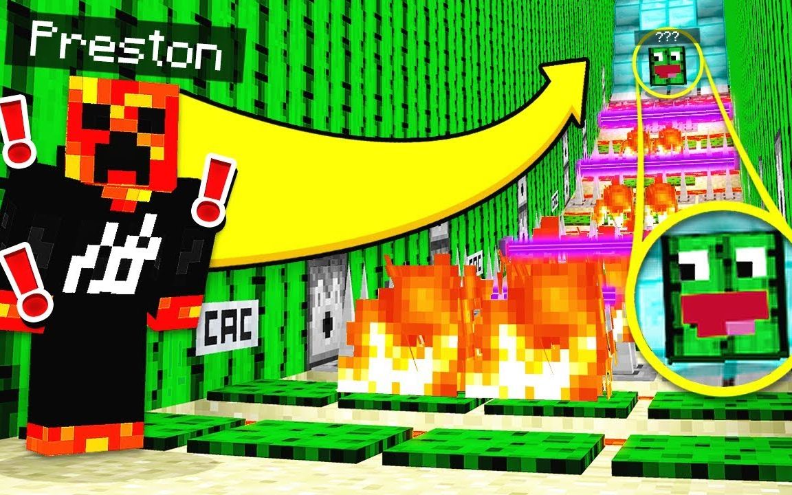 【PrestonPlayz】千万不要在我的世界里恢复这个仙人掌！_哔哩哔哩_bilibili