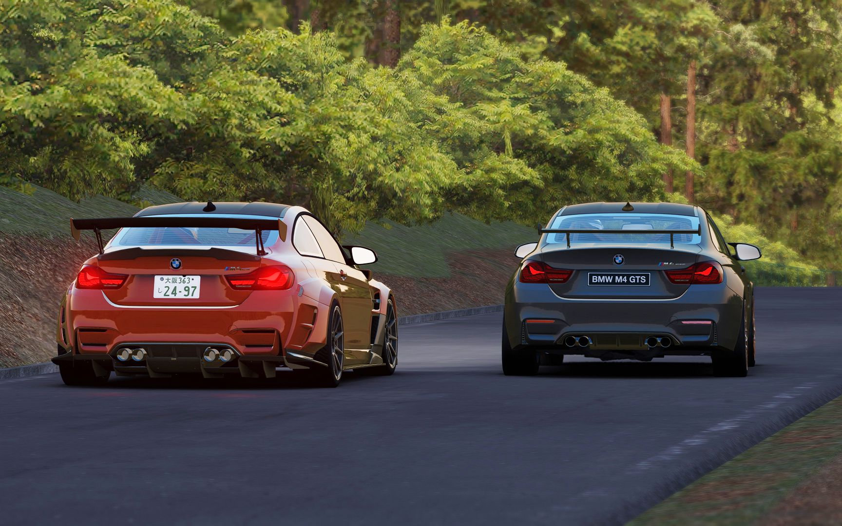 【Assetto Corsa】M4 Varis WideBody 对战 M4 GTS_哔哩哔哩_bilibili