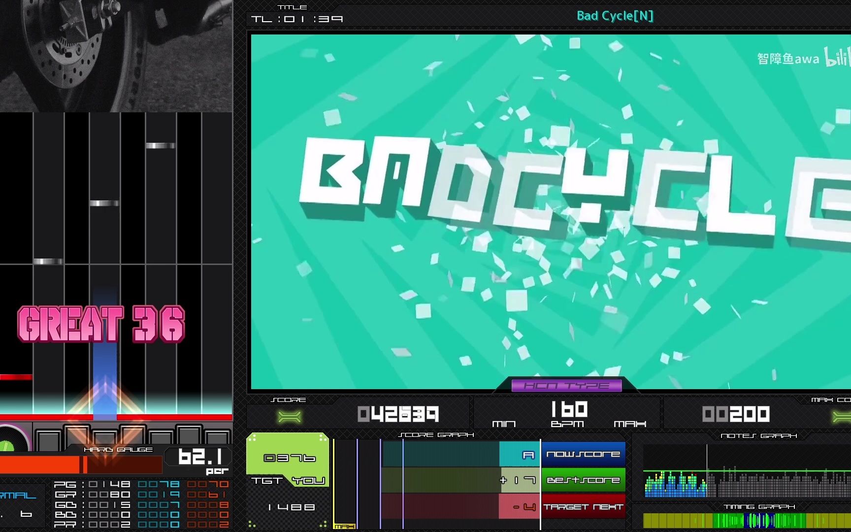 加上BGA果然带感多了【Bad Cycle】_音游热门视频