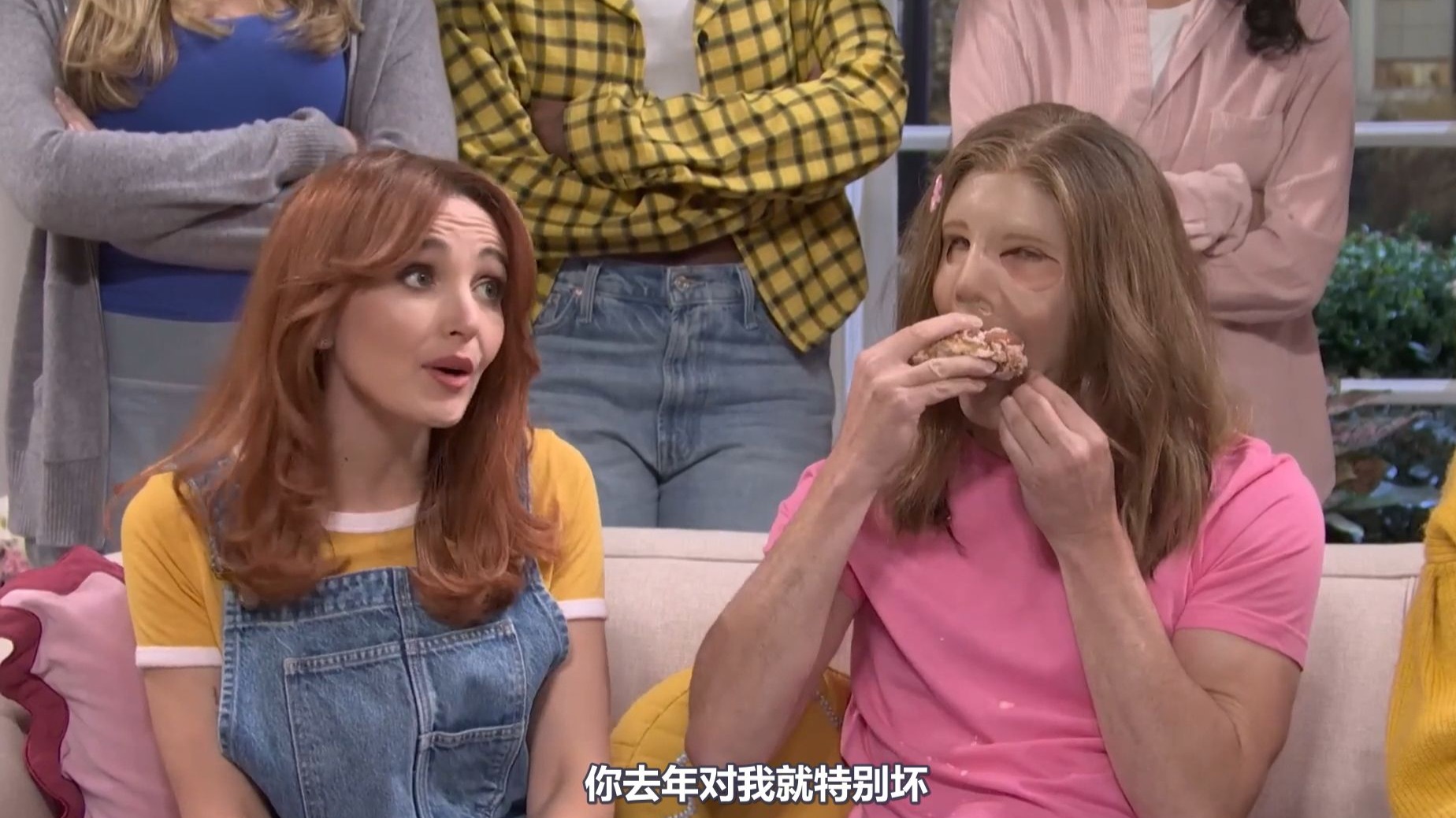 【SNL51中字】震惊！大学姐妹会竟混进了戴人皮面具的男子？-拉普兰德与刻俄柏-个人创作视频-哔哩哔哩视频