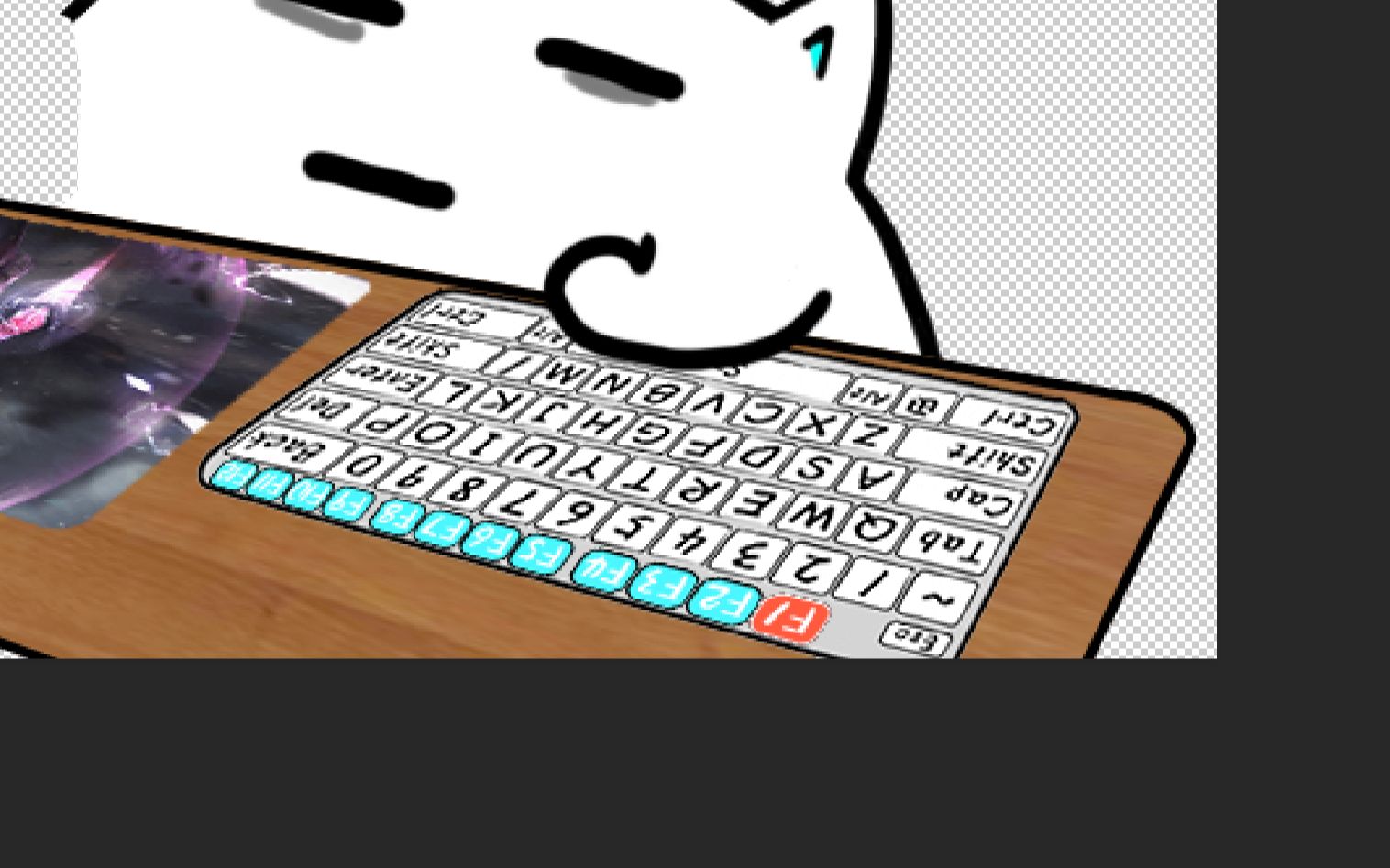 分享带F1-F12功能键的Bongo Cat Mver全键位桌面猫咪代打小猫 - 哔哩哔哩