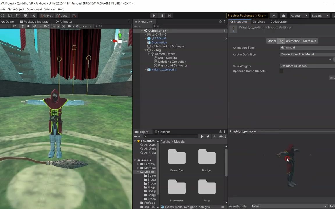 Oculus Quest 2 Development with Unity- Quidditch VR Part 2_哔哩哔哩_bilibili