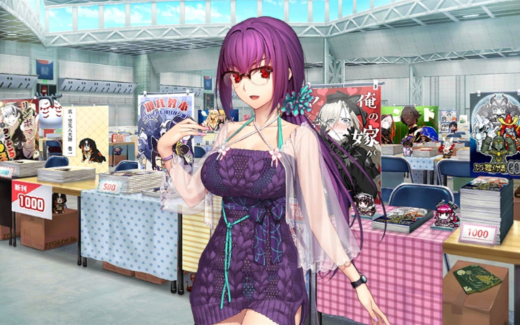 fgo壁纸泳装斯卡哈-千图网