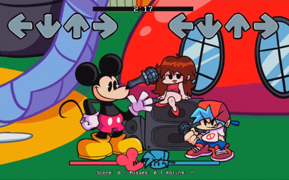 [FNF][vs mouse]vs mouse恐惧鼠2.5 disk1-3全流程通过