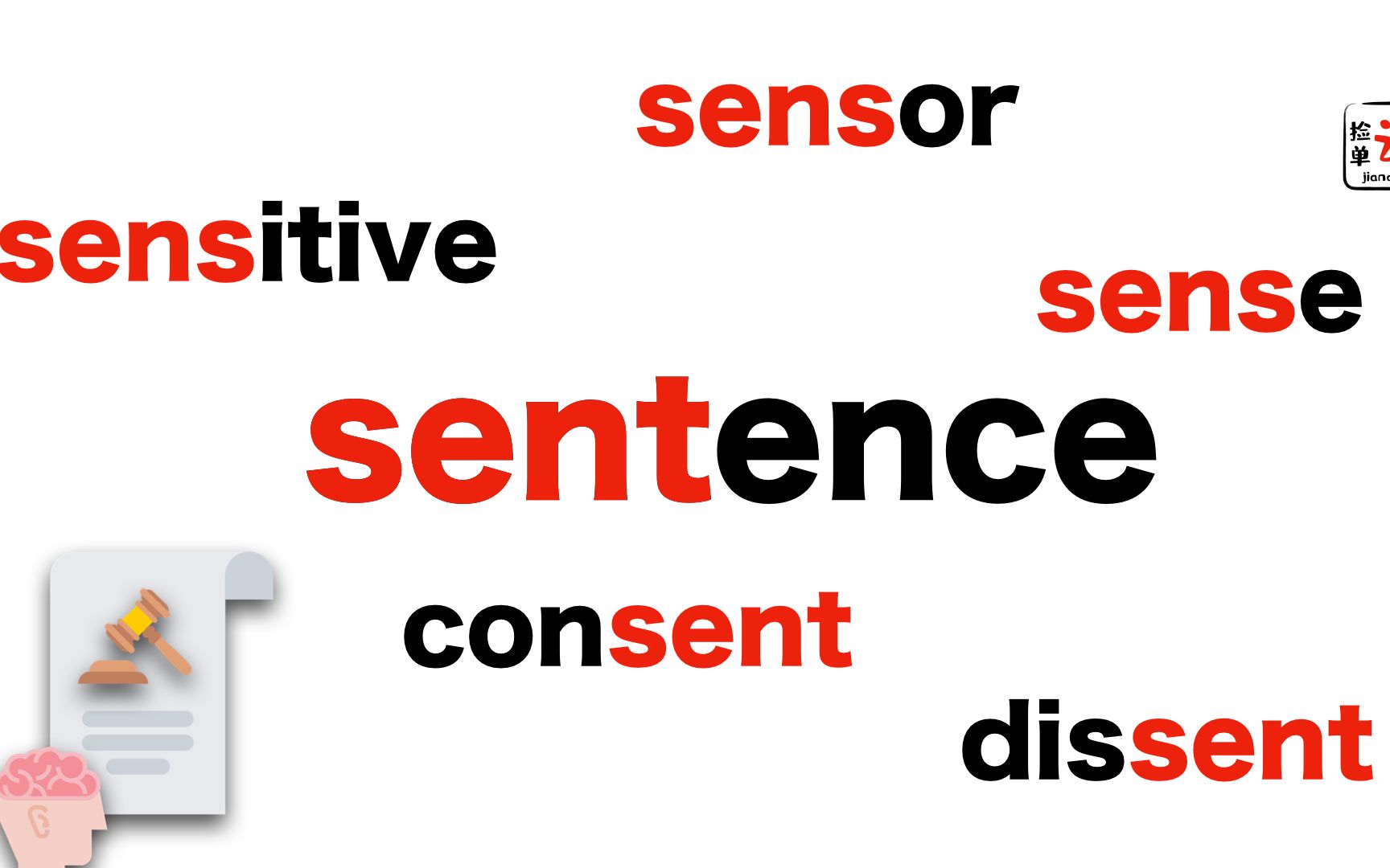 sentence除了是“句子”，还可以是“审判”？！本期来和叫兽一起make sense吧~-捡单词-捡单词-哔哩哔哩视频