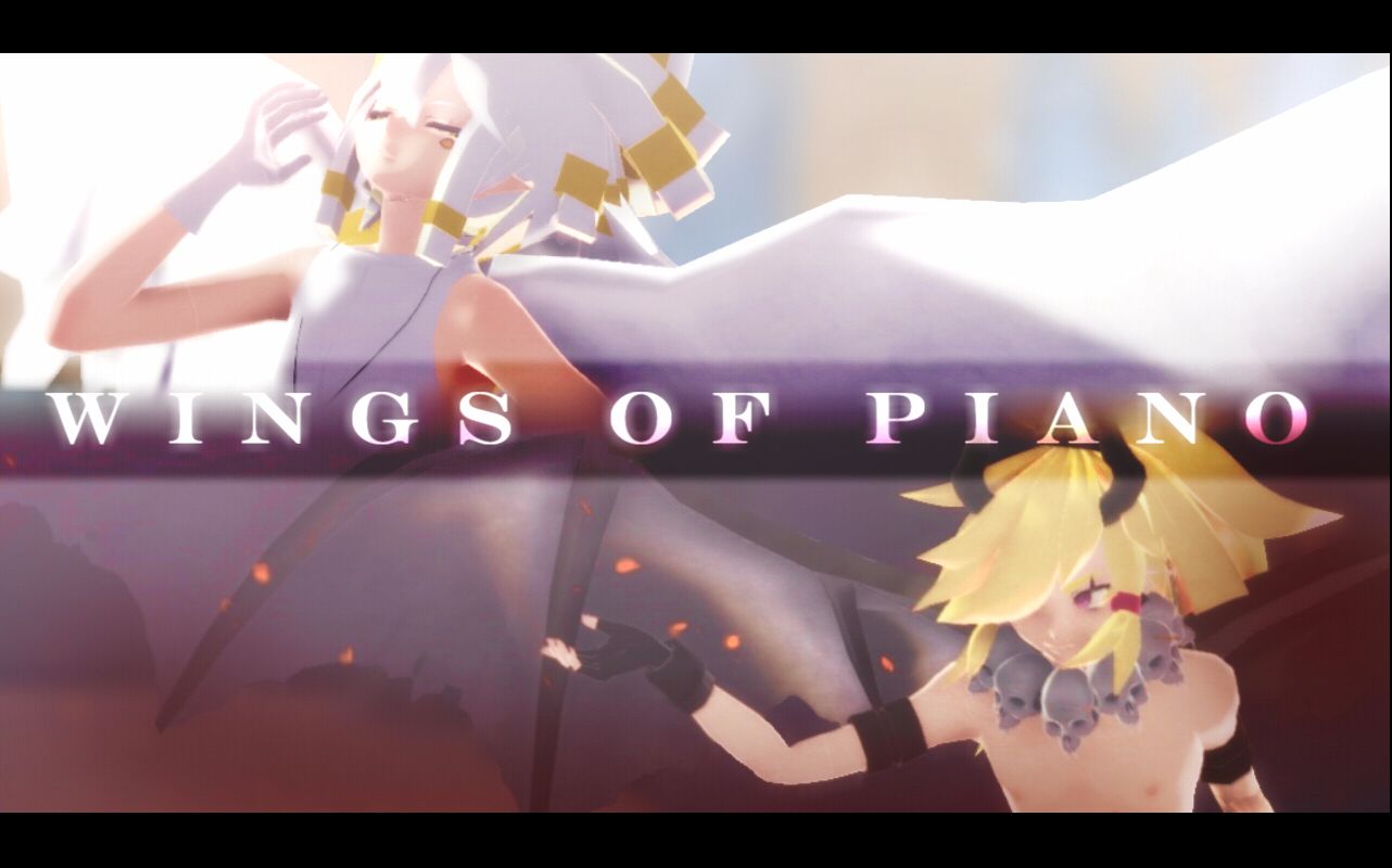【凹凸世界MMD】-Wings of Piano-[天使帕&恶魔佩]_哔哩哔哩_bilibili