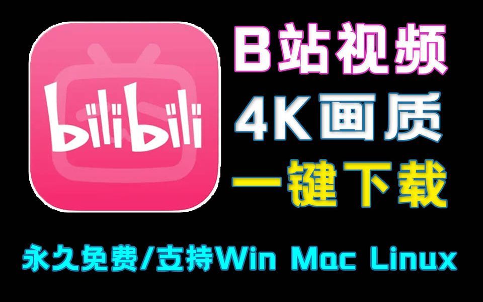 【白嫖党的胜利】b站视频一键下载保存!最高4k画质,开源免费,支持win Mac 哔哩哔哩