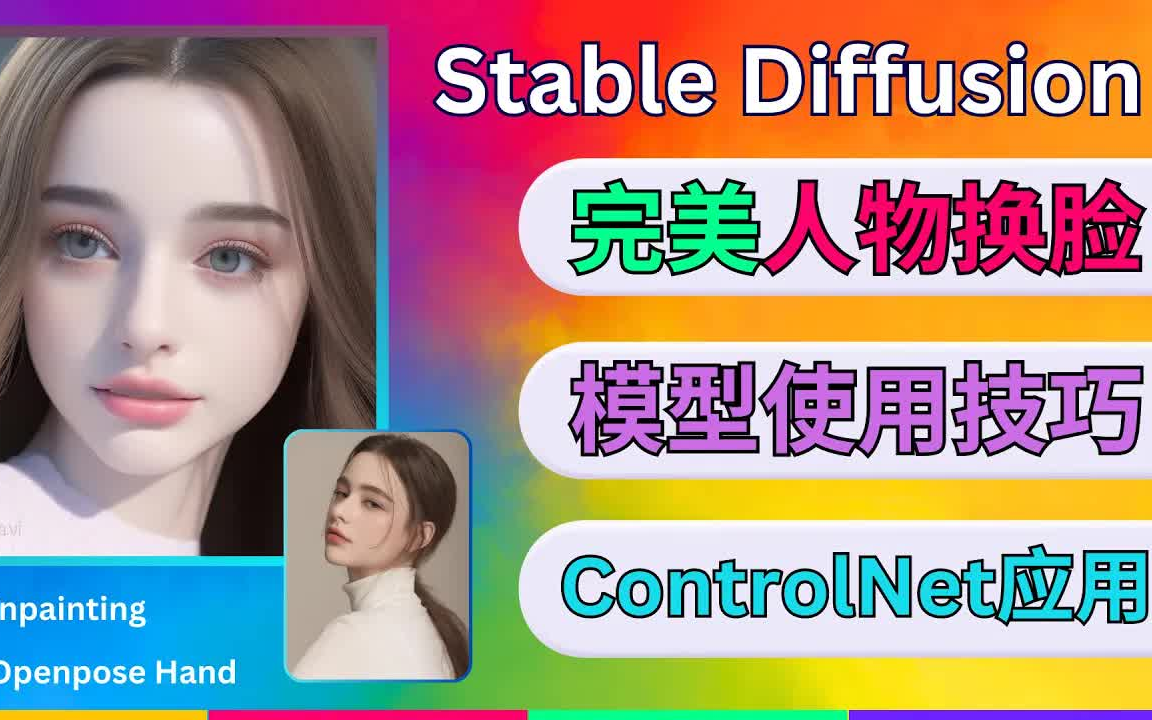 【SD】Stable Diffusion使用Inpaint+ControlNet+Openpose Hand插件, 完成人物换脸和高质量图像 ...