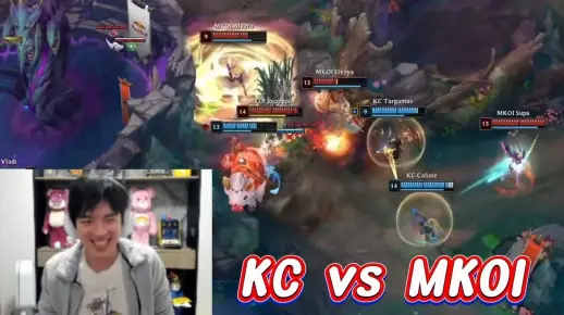【LEC】KC 2-3 MKOI 猪猪人加入深夜LEC小队以身入局 MKOI会师G2争夺MSI名额_英雄联盟_游戏解说