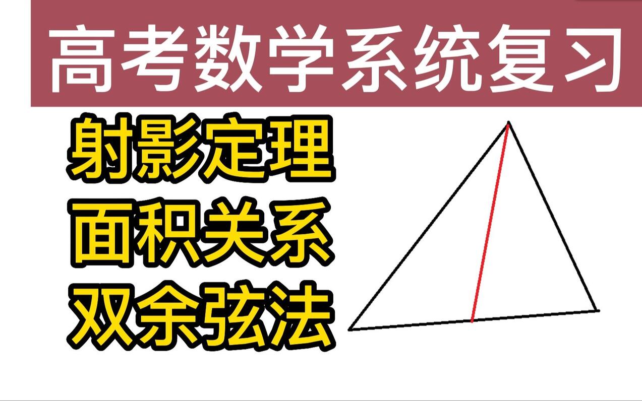 【高考解三角形】几何法核心思路与结论 哔哩哔哩