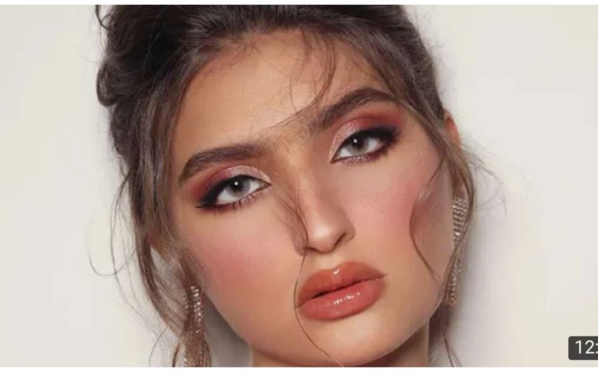 【NORA BO AWADH】阿联酋化妆师分享超简单玫瑰金色妆容_哔哩哔哩_bilibili