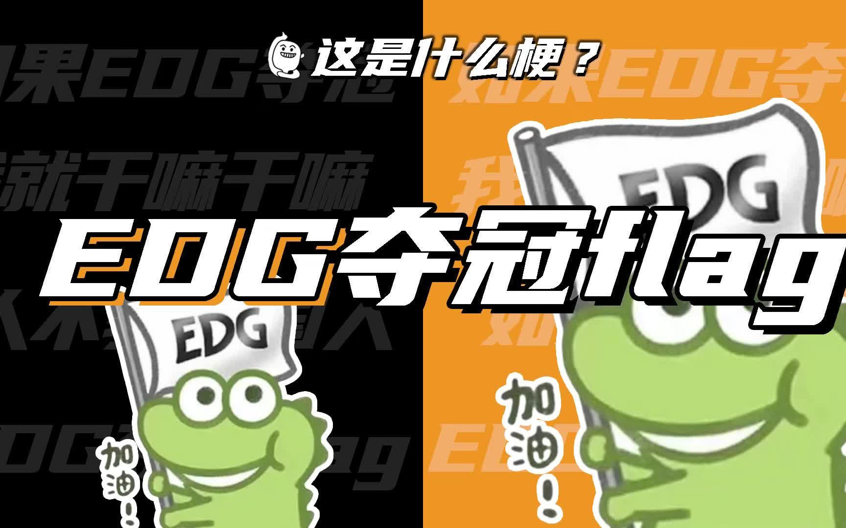 这是什么梗：EDG夺冠flag！如果EDG夺冠，我就______！_英雄联盟