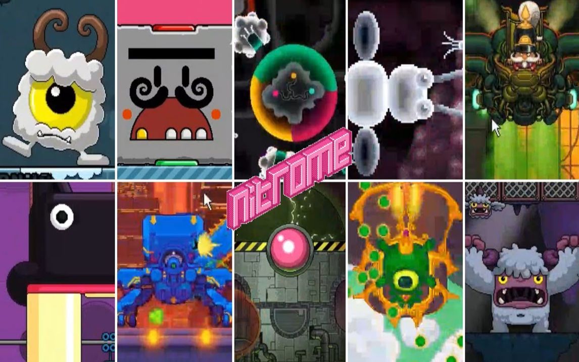 Nitrome flash 游戏 - 全 Boss (第 1 部分)〈作者：Q. NIK〉_Mux_哔哩哔哩_bilibili