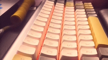 melgeek 微光mda，mojo65装上精润后的hey轴打字音_哔哩哔哩_bilibili